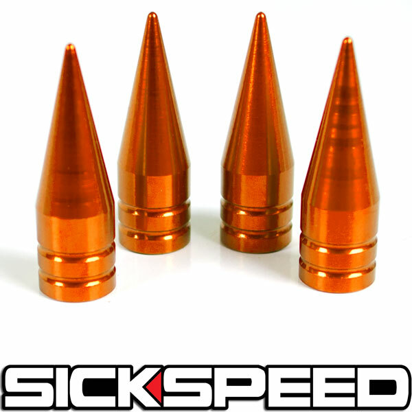 【楽天市場】SICKSPEED スパイクエアバルブキャップ オレンジ 4個セット 全長31.8mm シックスピード 病気速度 USDM JDM：SUNSET USDMパーツ 楽天市場店