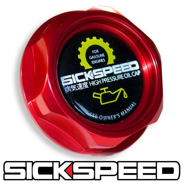 【楽天市場】SICKSPEED スバル オイルキャップ レッド カーボンロゴ ブラックロゴ M42×P4.5 エンジンルーム ドレスアップ ...