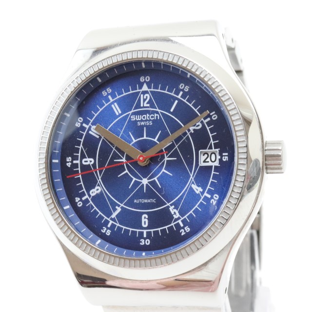 【楽天市場】【中古】V592T スウォッチ YIS401G メンズ オートマチック 腕時計 日付機能 純正ベルト 箱：sunsetmasu