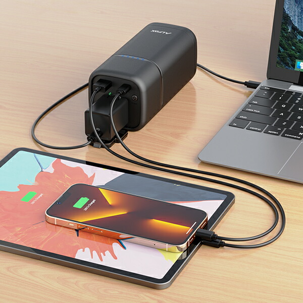 【楽天市場】【新製品発売】ポータブル電源 20000mAh 80W【小型&大容量/PD30W/USB-A+USB-C/急速充電/3台同時充電/PD3.0対応/PSE技術基準適合/18ヶ月保証 ...