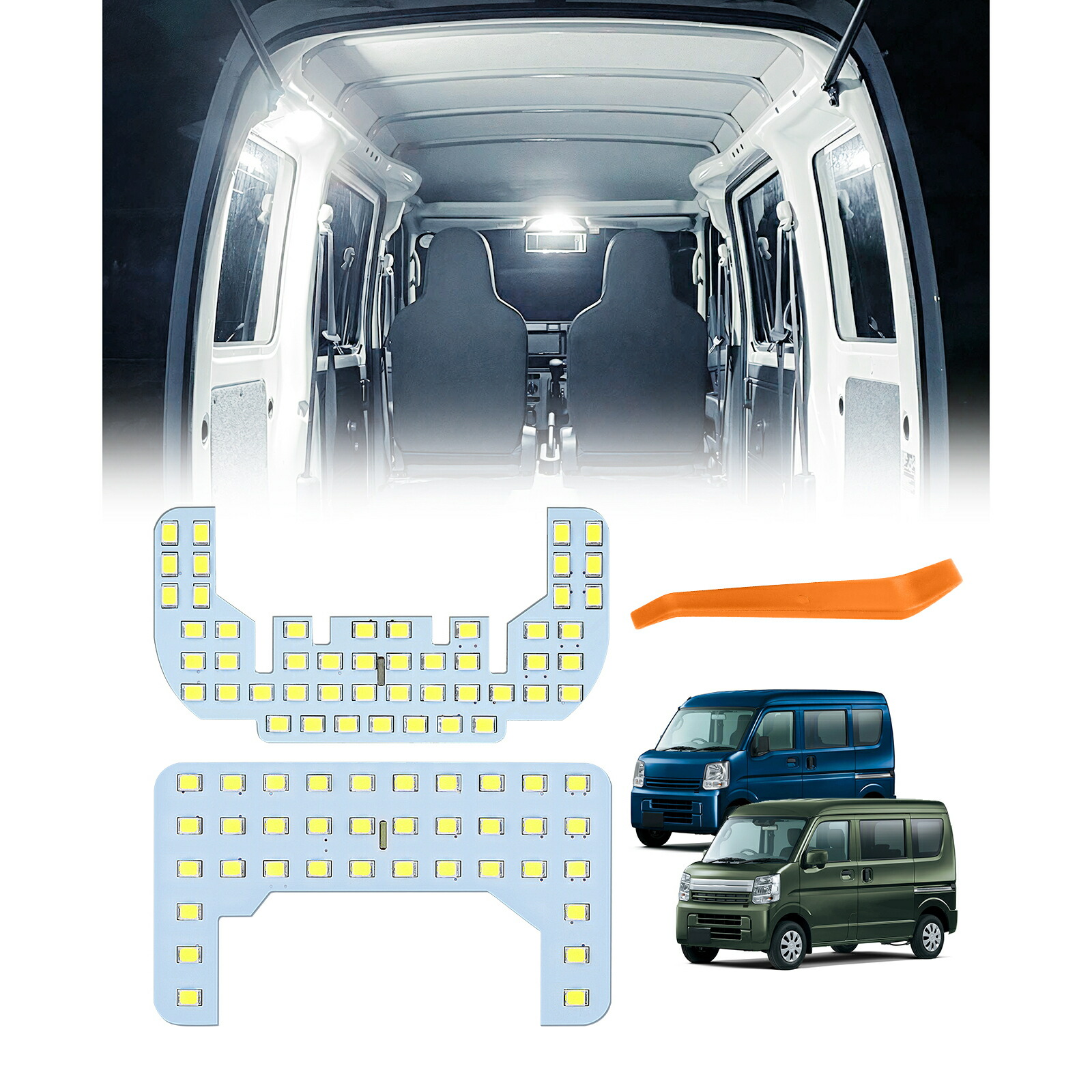 【楽天市場】SUNVIC スズキ エブリイ エブリィ バン DA17V LED ルームランプ 室内灯 LED ライト ランプ ハイルーフ車対応 ...