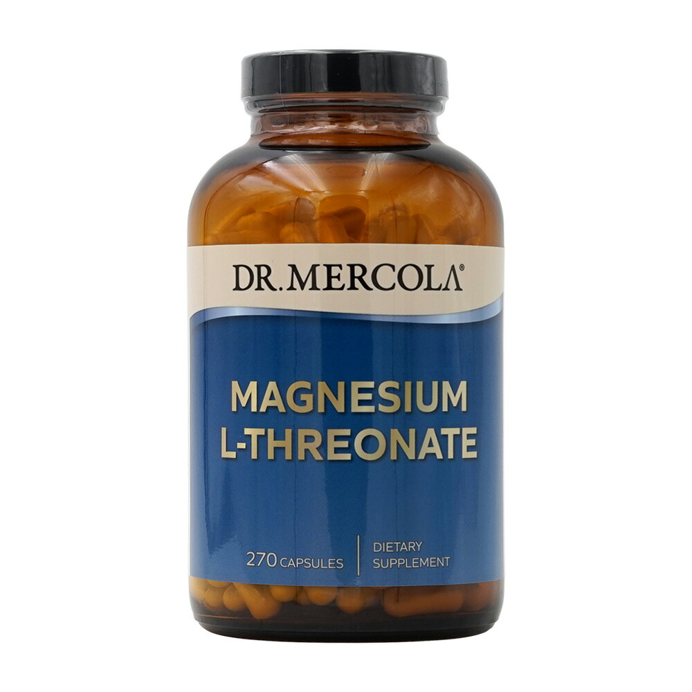 【楽天市場】【送料無料】 マグネシウム L-トレオン酸 270粒 カプセル ドクターメルコラ【Dr. Mercola】Magnesium L ...