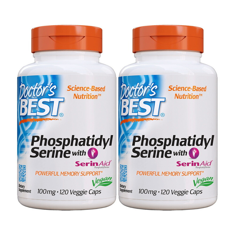 【楽天市場】【送料無料】2個セット ホスファチジルセリン 100mg 120粒 ソフトジェル ドクターズベスト【Doctor's Best ...