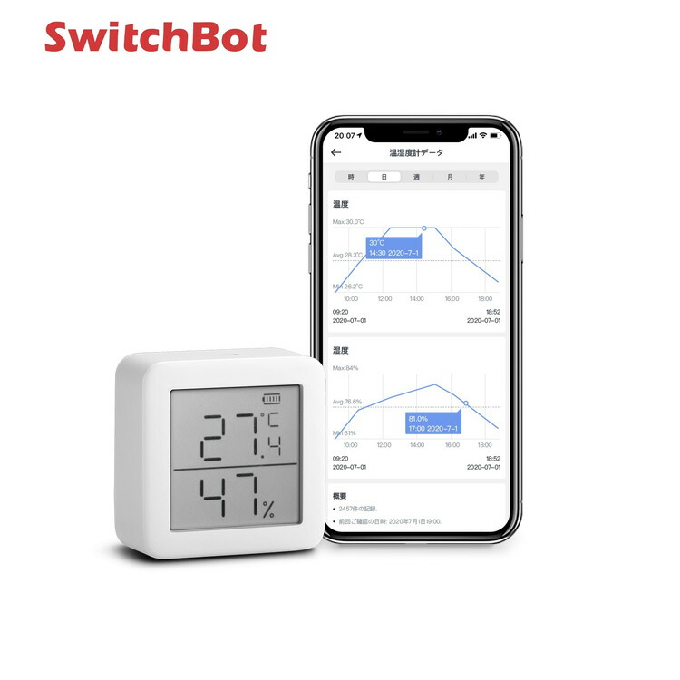 【楽天市場】スイッチボット SwitchBot 温湿度計 SWITCHBOTMETER-GH：楽天スーパーDEALSHOP