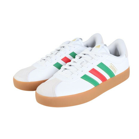 【楽天市場】アディダス（adidas）（メンズ）スニーカー VL コート 3.0 ホワイト グリーン IF4466 カジュアル スポーツ ...