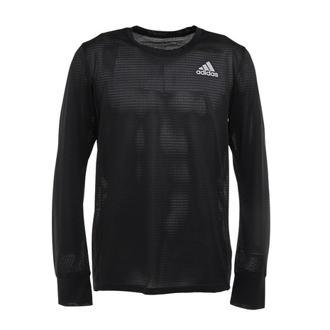【楽天市場】アディダス（adidas）（メンズ）ランニングシャツ メンズ 快適オウン ザ ラン 長袖シャツ GE912-H58590 ブラック ...