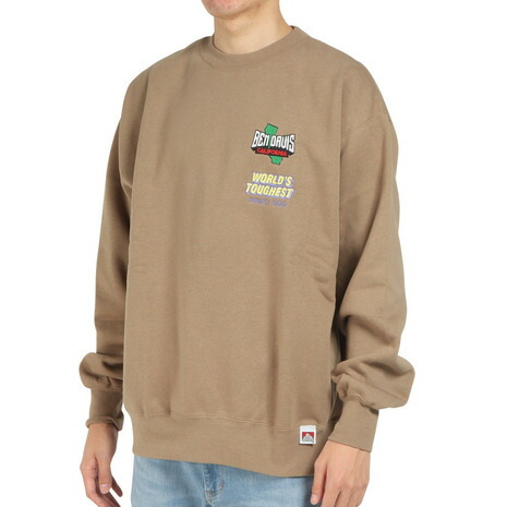 【楽天市場】ベンデイビス（BEN DAVIS）（メンズ）パッチ クルーネックトレーナー 2780055-MOC ...