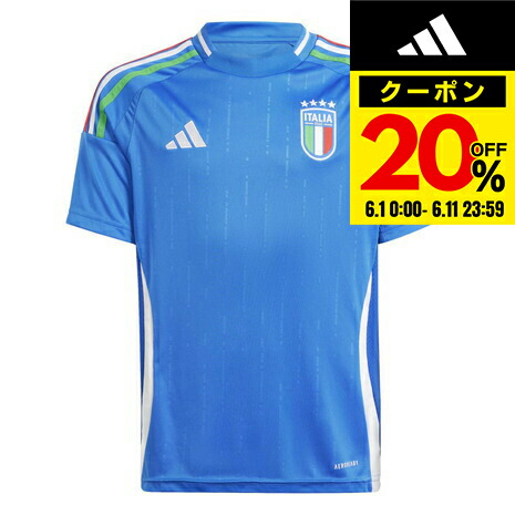 【楽天市場】【20%OFFクーポン対象！6/1-6/11】アディダス（adidas）（キッズ）キッズ イタリア代表 24 ホームユニフォーム ...
