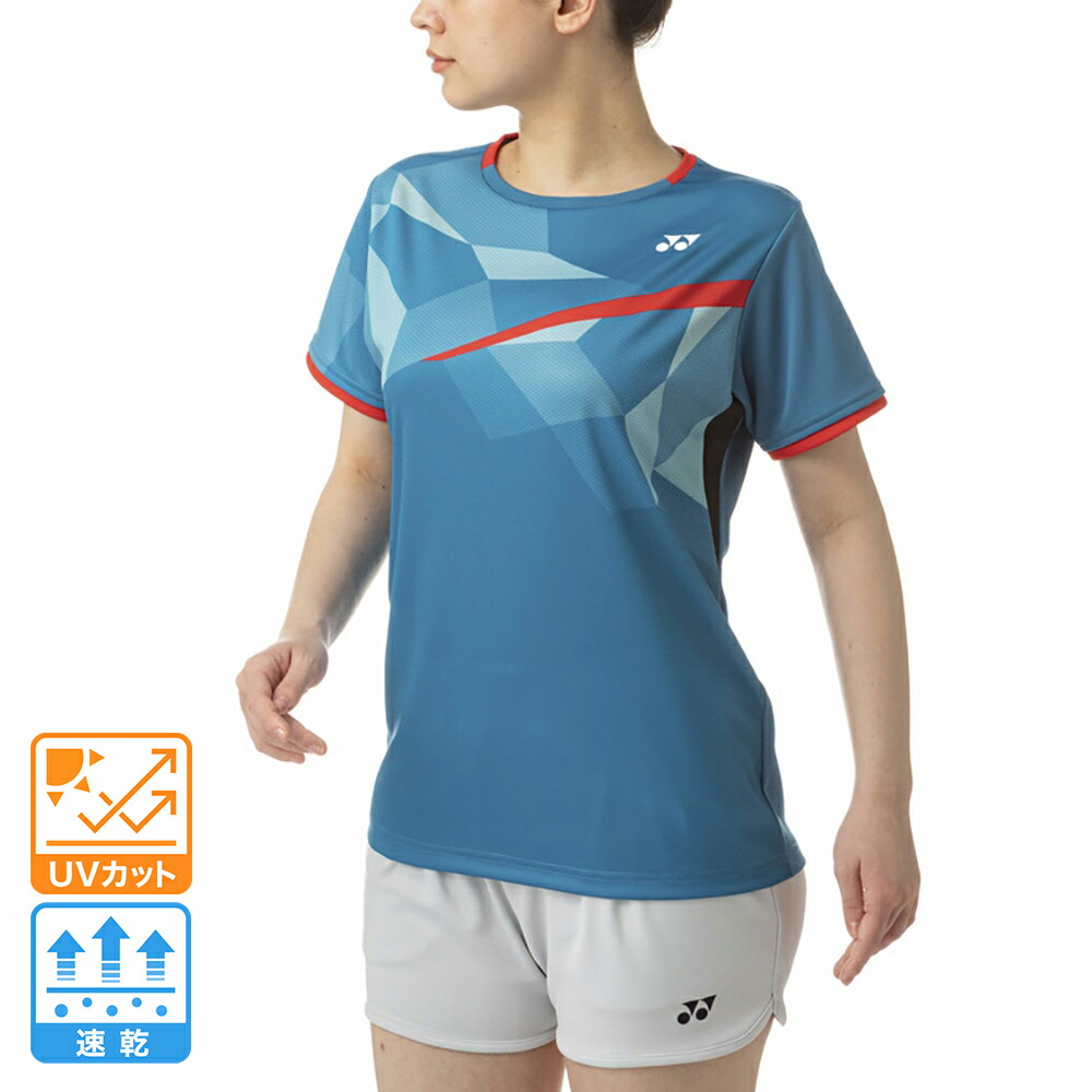 【楽天市場】ヨネックス（YONEX）（レディース）バドミントン テニス UVカット ウェア レディース ゲームシャツ 20668-817 速乾：SuperSportsXEBIO楽天市場支店