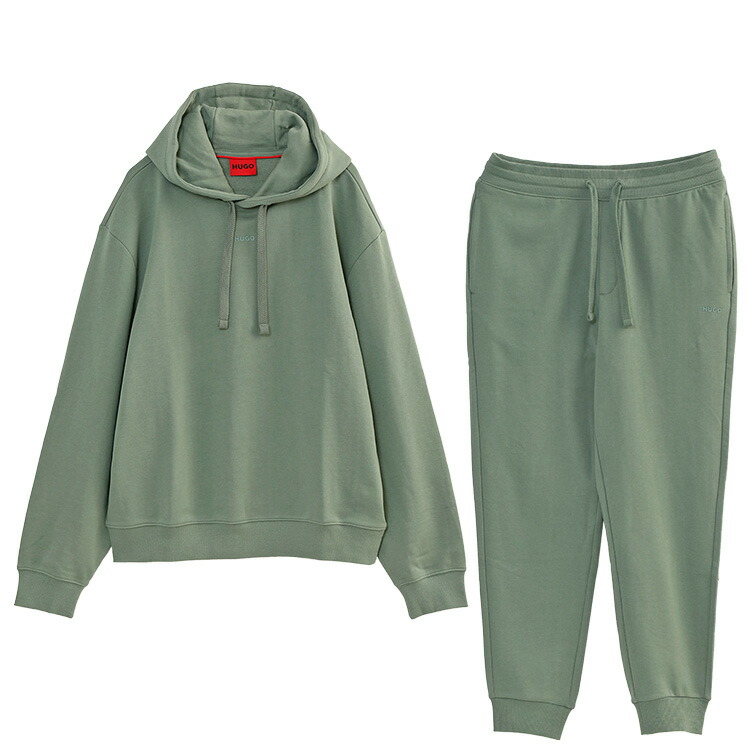 【楽天市場】ヒューゴ HUGO セットアップ リラックスフィット トラックスーツ フレンチテリー コントラストロゴ 50492581-343 ...