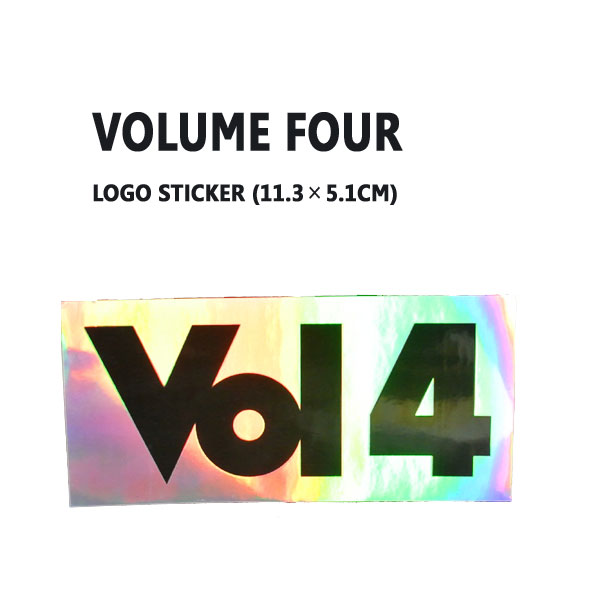 【楽天市場】VOL4/VOLUME FOUR/ボリュームフォー LOGO SILVER STICKER/ステッカー シール スケボー ...