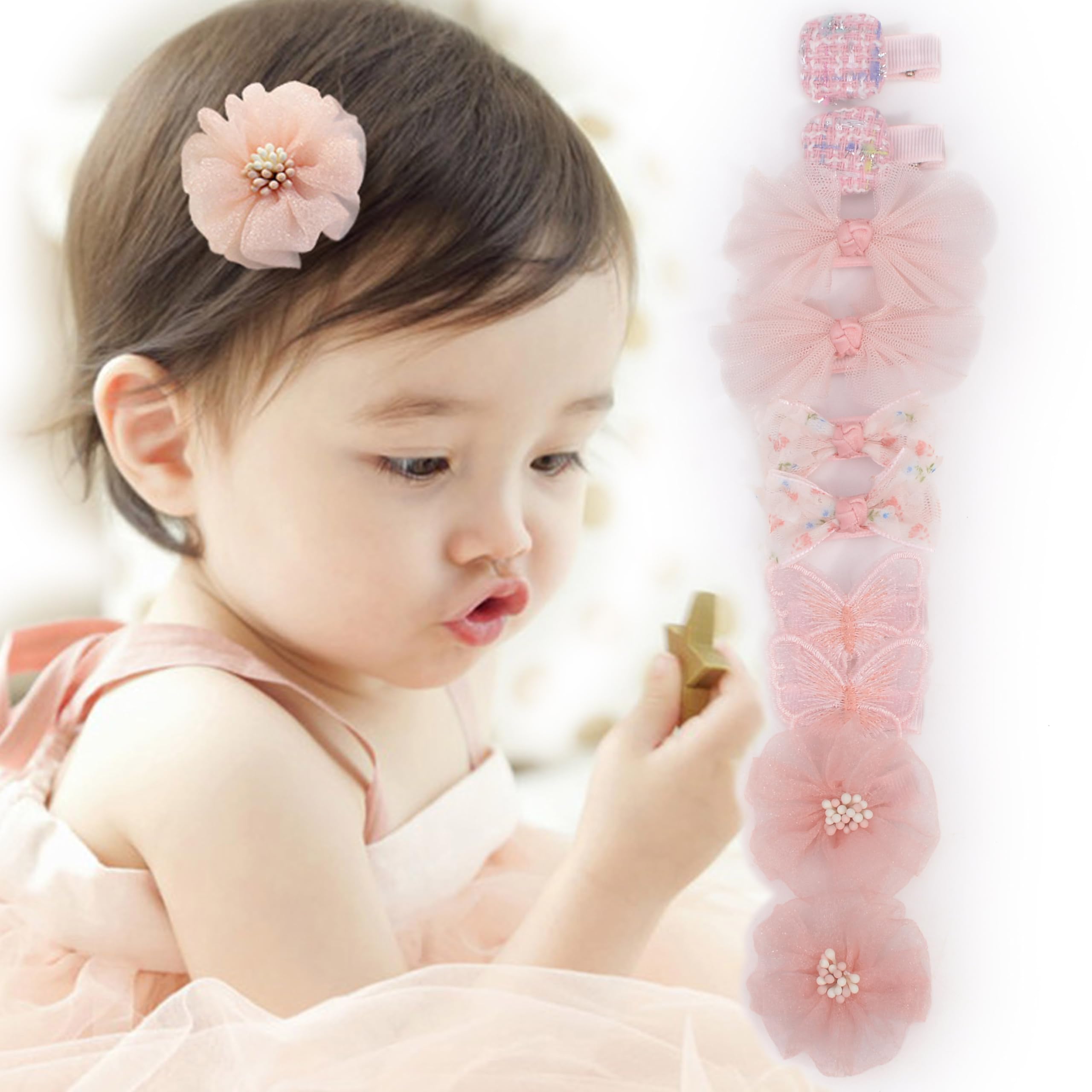 【楽天市場】BIANHUAN ベビー ヘアクリップ 10本セット：メガホーム