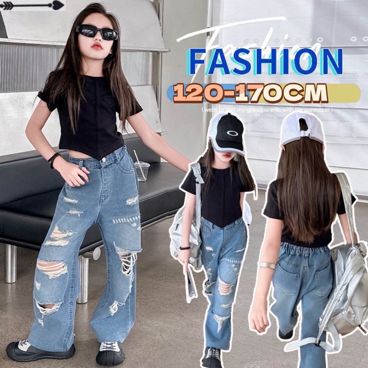 【楽天市場】キッズ ダメージデニム ダメージジーンズ ダメージパンツ デニム パンツ ダメージ ロングパンツ 韓国 子供服 子ども服 おしゃれ 服 韓国ファッション 120 130 140 
