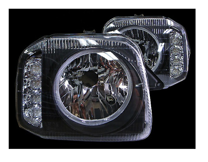 【楽天市場】スズキジムニーJB23W 1～10型イカリング付き ウインカーLED化リングヘッド ヘッドライト【RCP】定価\33,000（税別）：スージースポーツ楽天オート店