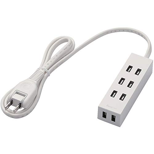 【楽天市場】エレコム 電源タップ ホコリシャッター付 耐熱素材使用 flecc barra 4個口 1.0m ホワイト T-NFL01 ...