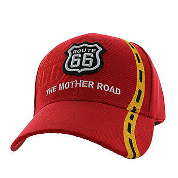 【楽天市場】RT 66 （ルート 66）キャップ ROAD LINE レッド 66-AC-CP-022RD：Sweetwater ...