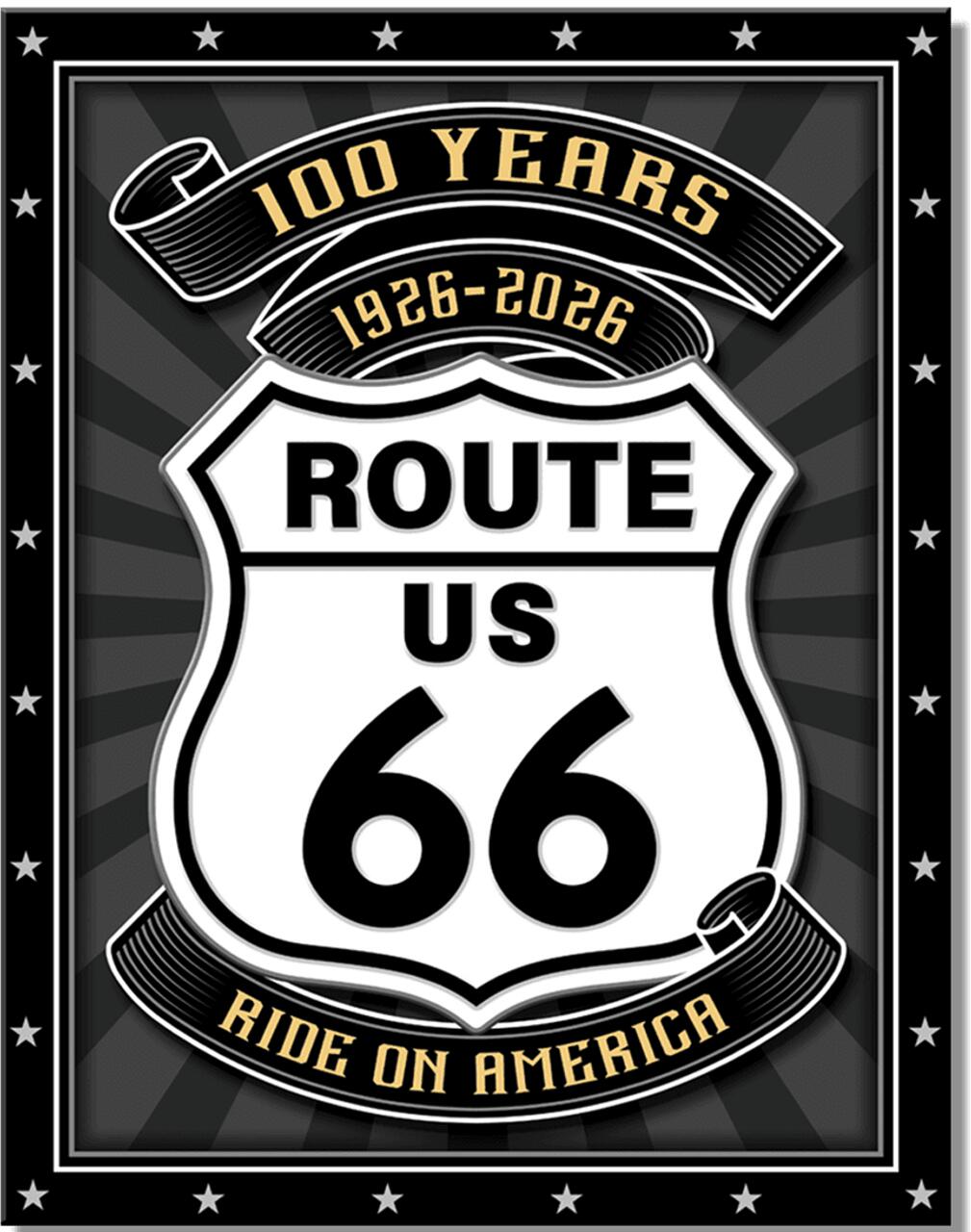 【楽天市場】ティン サイン RT 66 100 Years 66-DE-MS2966：Sweetwater american mart