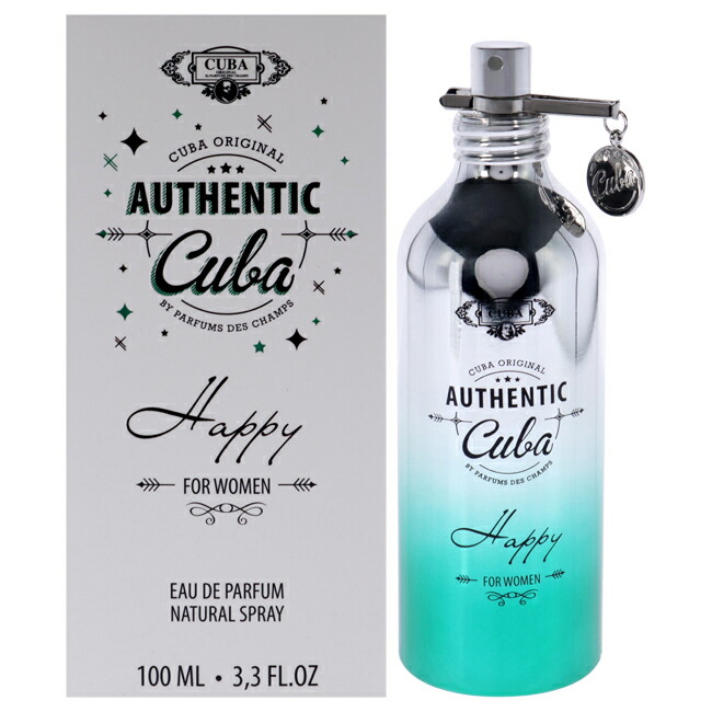 【楽天市場】Cuba Authentic Happy by Cuba for Women - 3.3 oz EDP Spray：Swish Pop
