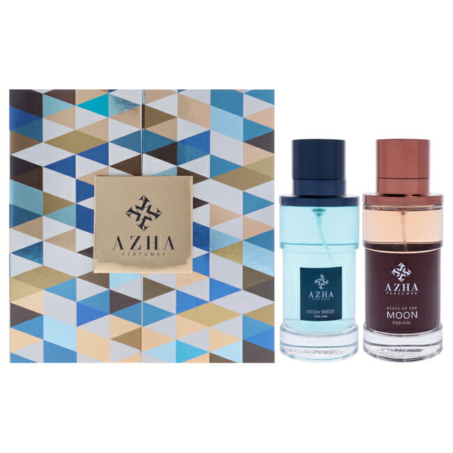 【楽天市場】Azha Perfume by Azha for Men - 2 Pc Gift Set 3.3oz Ashes of Moon ...