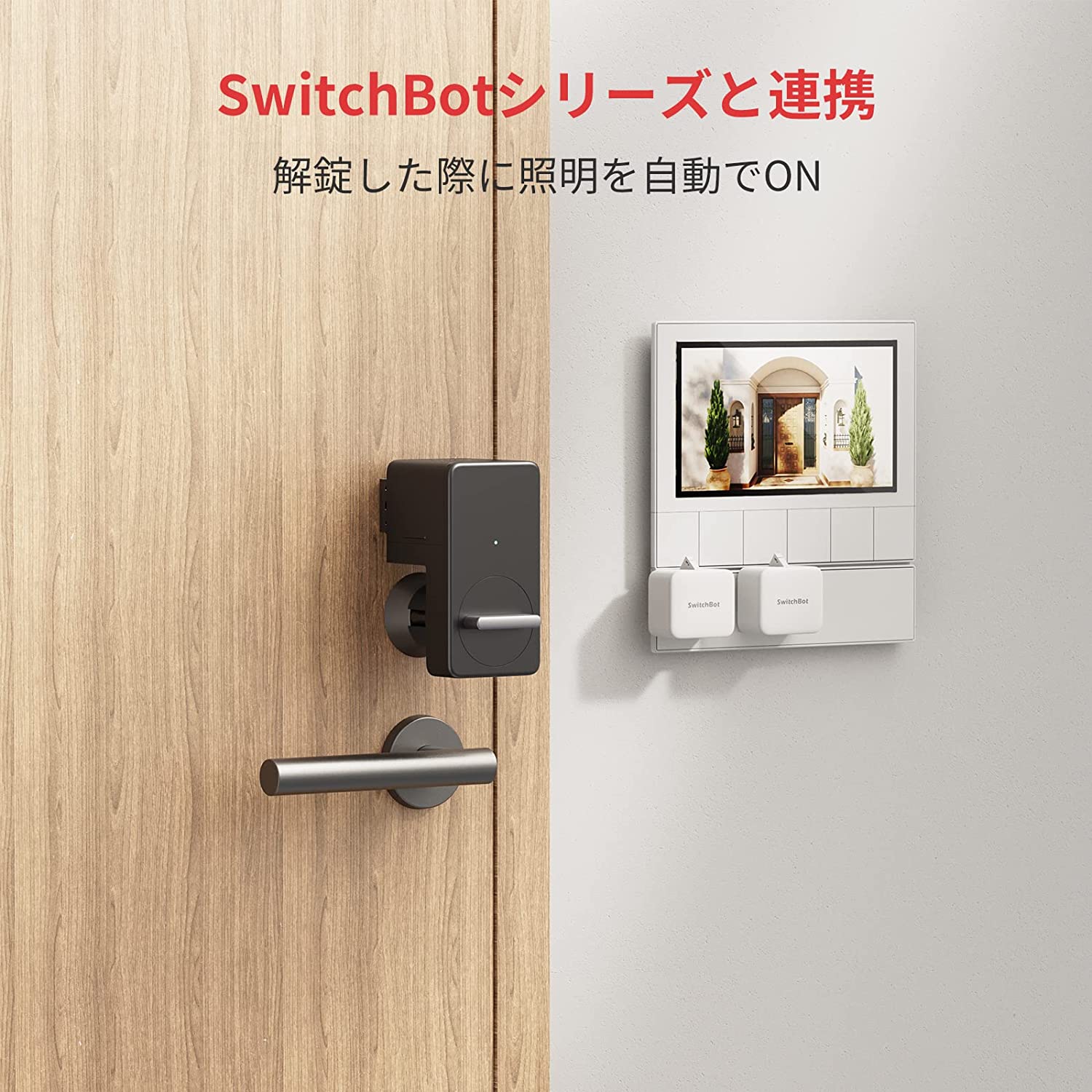 【秋の感謝祭セール】【Suica解錠可能】SwitchBotスマート家電 スマートロック＆ 指紋認証パッド セット単 防犯対策スマートホーム スイッチボット オートロック 暗証番号 玄関