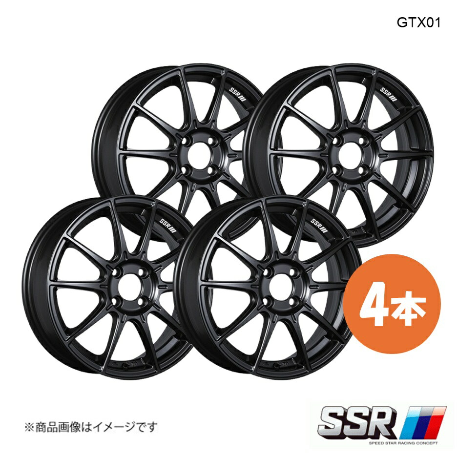 【楽天市場】SSR エスエスアール GTX01 ホイール 4本 ルークス B45A【15×5.0J 4-100 INSET45 フラットブラック】：車高調 カー用品専門店 車楽院