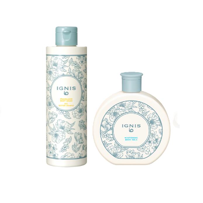 【楽天市場】IGNIS イグニス イオ フレグランス ボディウォッシュ 001 ビターオレンジ 250ml+ホワイトニング ボディミルク ...