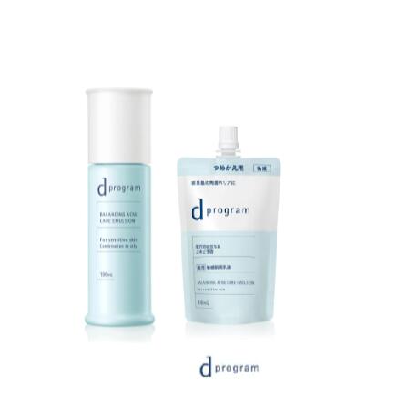 【楽天市場】SHISEIDO 資生堂 d プログラム バランス＆アクネケア エマルジョン EX 本体+レフィル セット：syosin store