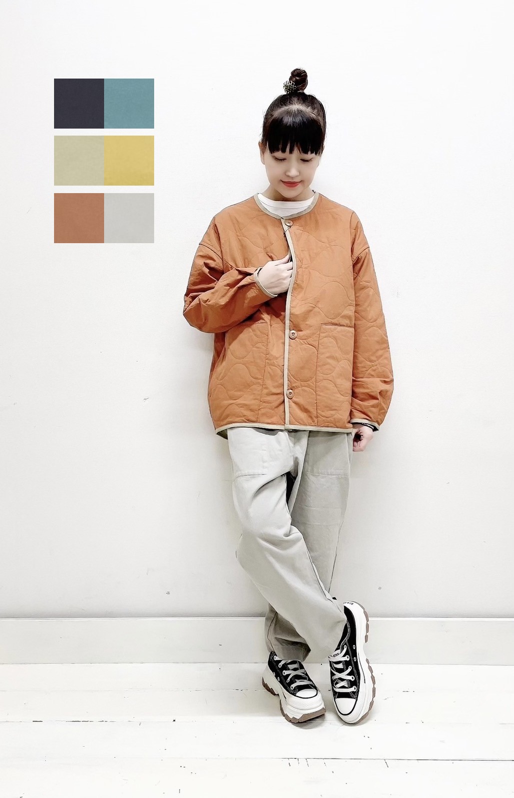 【楽天市場】【Brocante】リヴェールキルトコート / 38-0223X：syozikiya