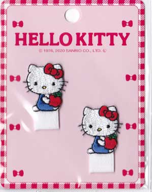 【楽天市場】サンリオ ハローキティ【リンゴ】 名札付けアップリケ 【アイロン接着】：ワッペン＆手芸品 手芸のらんでぃ