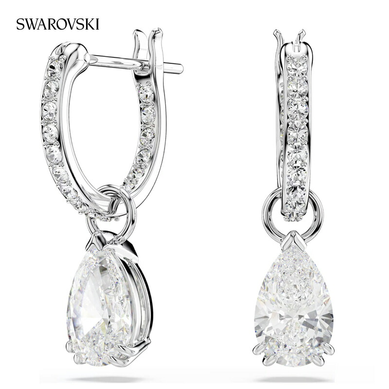 【楽天市場】【P×5倍！】スワロフスキー Stilla ドロップピアス レディース シルバー クリスタル ジュエリー アクセサリー ...