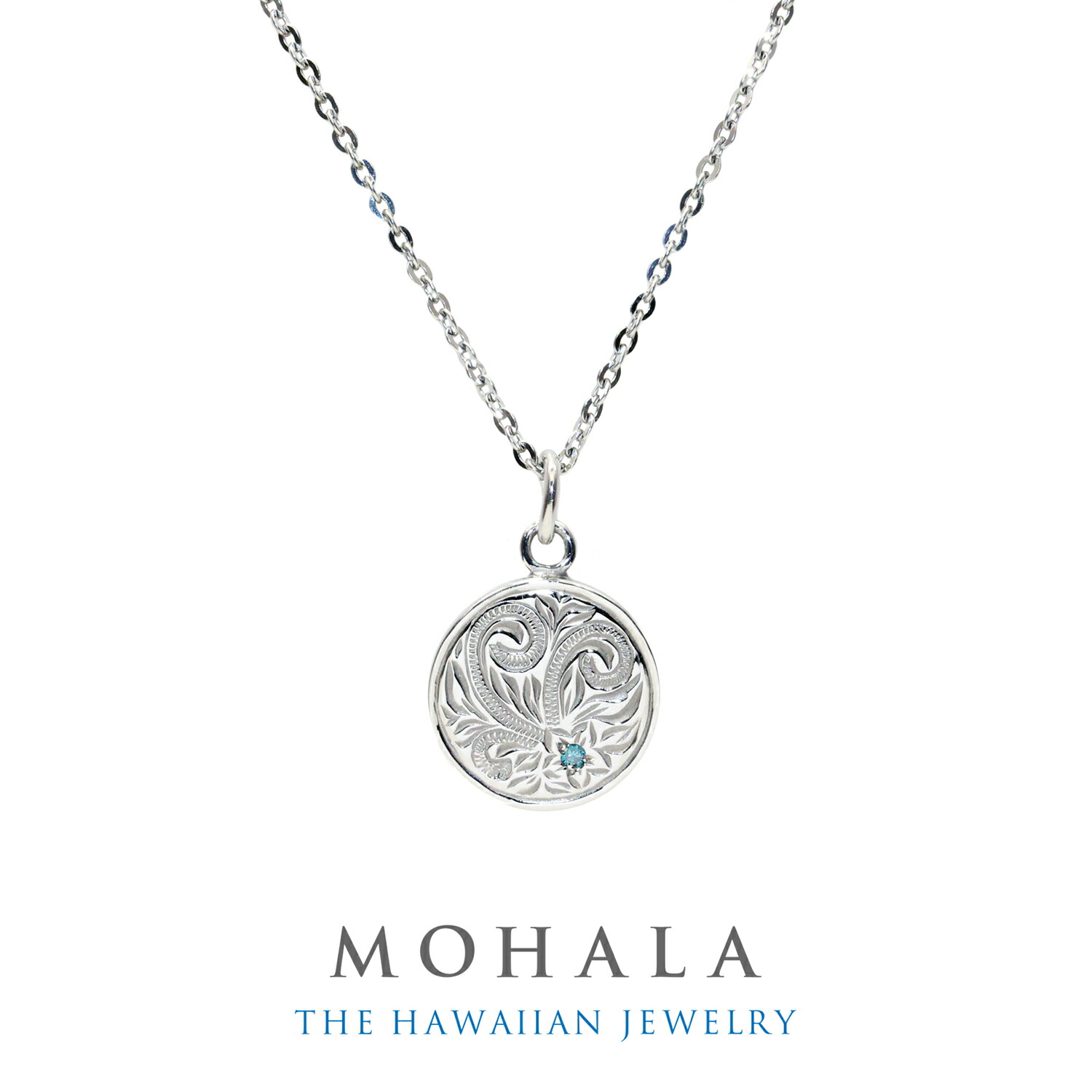 【楽天市場】【P×5倍！】MOHALA モハラ ステンレス ハワイアンジュエリー ブルー ダイヤモンド ネックレス メンズ レディース 金属アレルギー おしゃれ シンプル 結婚記念日 旦那 妻 ...