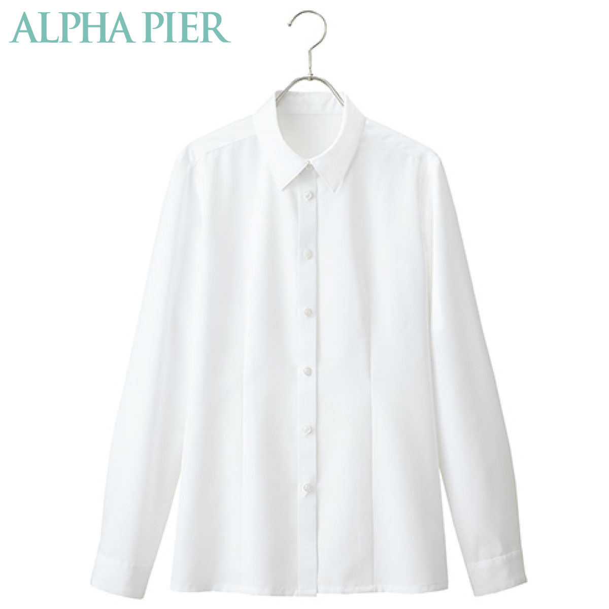 【楽天市場】ブラウス長袖 AR1485 5号～23号 チクマ ALPHA PIRE アルファピア 白 ホワイト：ユニフォーム工房 フレンド