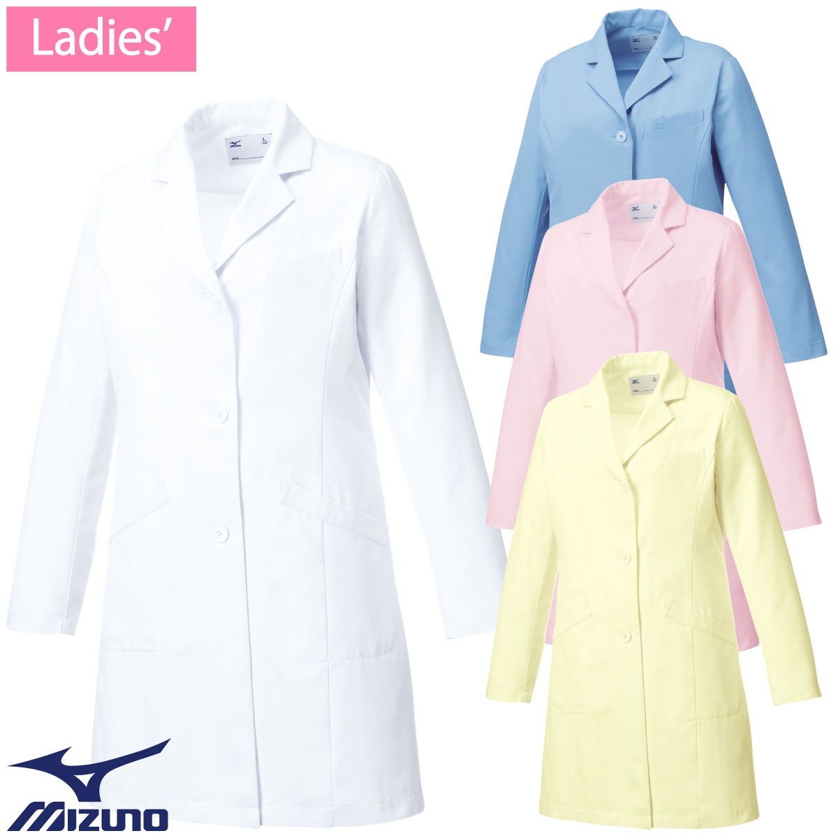 【楽天市場】ドクターコート(女性用) MZ-0175 S～3L 4色展開 ミズノ MIZUNO チトセ ユナイト：ユニフォーム工房 フレンド