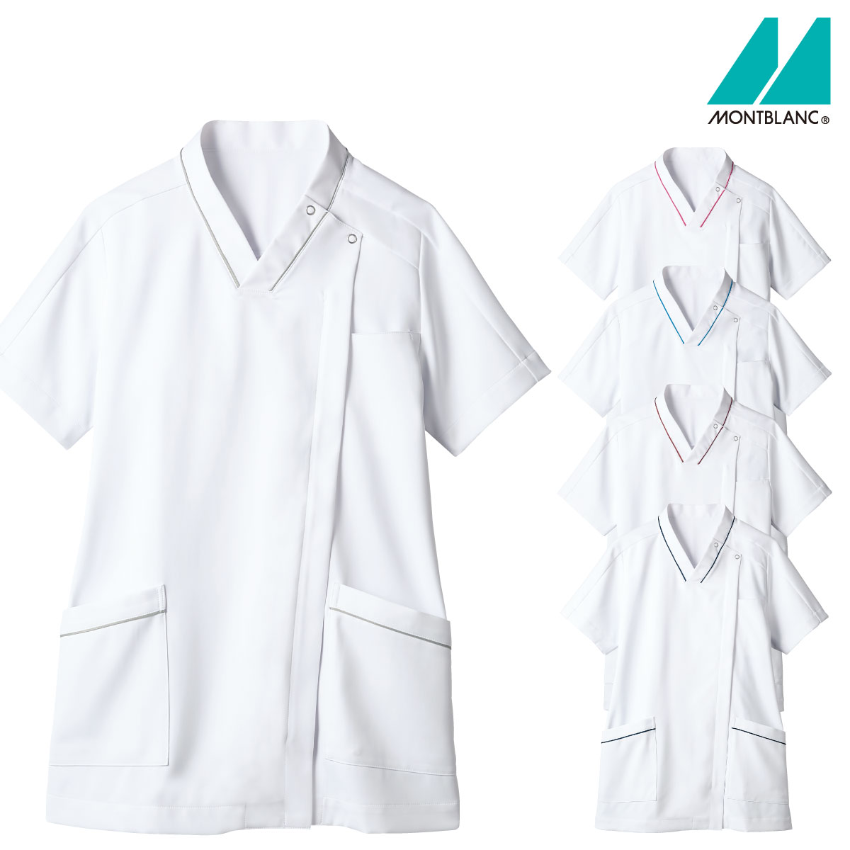 【楽天市場】スクラブ（半袖）73-2100～2109 S～3L 女性用 レディス 住商モンブラン MONTBLANC 5色展開：ユニフォーム工房 フレンド