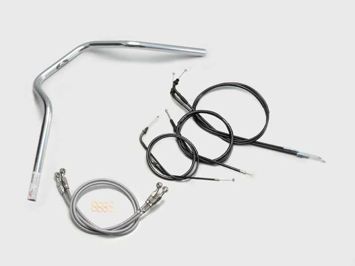 【楽天市場】ハリケーン POLICE 4型 ハンドルSET CB750（92-08 RC42） クロームメッキ H005-068C：t-joy