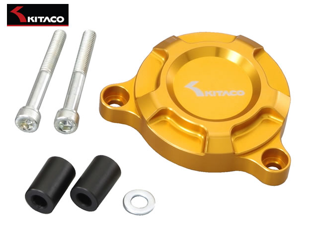 【楽天市場】KITACO(キタコ) グロム セルモーターカバー ゴールドアルマイト 316-1432030：t-joy