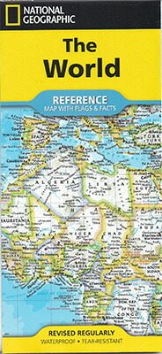 【楽天市場】ナショナル・ジオグラフィック正規品【NG版折り込み式世界地図、国旗とデータ The World Reference Map ...