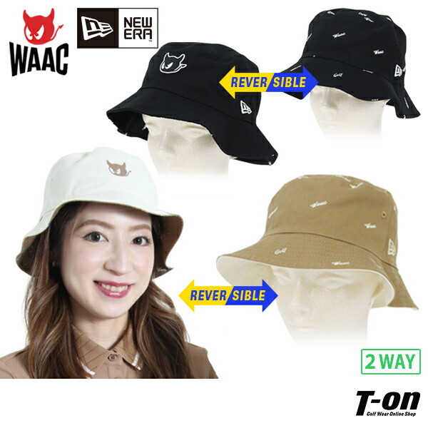 【楽天市場】ワック×ニューエラ ゴルフ コラボ WAAC×NEW ERA GOLF 日本正規品 メンズ レディース ハット バケットハット リバーシブル ツイルコットン素材 ロゴ飛び柄 ...