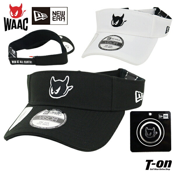 【楽天市場】ワック×ニューエラ ゴルフ コラボ WAAC×NEW ERA GOLF 日本正規品 メンズ レディース サンバイザー ニューエラコラボ マーカー付き つば先マグネット内蔵 ツイル ...