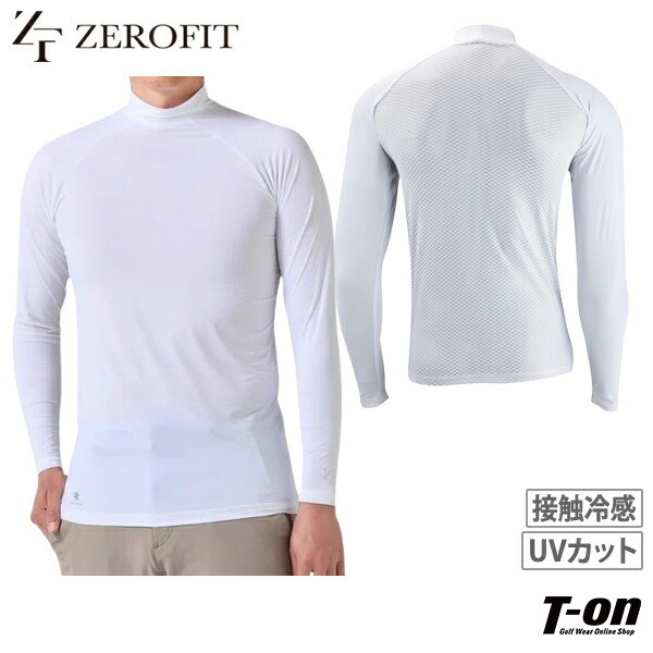 【楽天市場】ゼロフィット ZEROFIT メンズ ハイネックシャツ 長袖 インナーシャツ アンダーシャツ アイスメッシュ 接触冷感 UVカット ドライ感 抗菌防臭 異素材切替 ロゴプリント ...