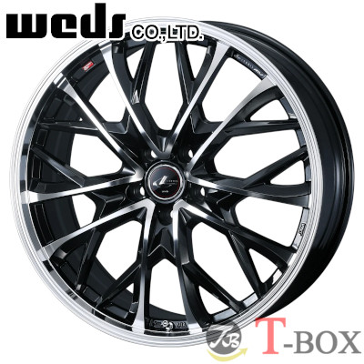 【楽天市場】4本セット価格 16インチ 6.5J 5/114.3 WEDS ウェッズ LEONIS MV レオニス MV パールブラック/ミラーカット (PBMC) ：T-BOX Auto Parts
