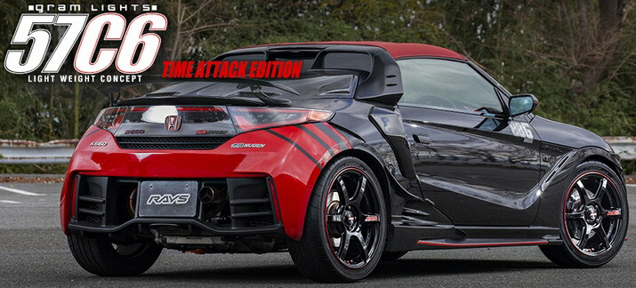 【楽天市場】【4本特価】RAYS gram LIGHTS 57C6 TIME ATTACK EDITION 15inch 5.0J PCD ...