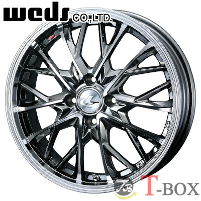 【楽天市場】4本セット価格 17インチ 6.5J 4/100 WEDS ウェッズ LEONIS MV レオニス エムブイ PBMC / BMCMC ：T-BOX Auto Parts
