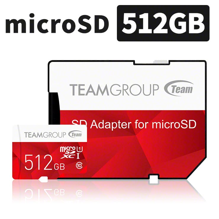 【楽天市場】TEAM Microsdカード 512GB SDXC MicroSDXC UHS-1 10年保証 シンプル 大容量 メール便 ...
