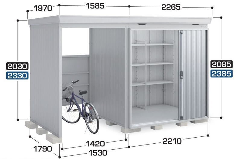 【楽天市場】関西限定 標準組立工事付 イナバ物置 フォルタウィズ FW-2218+15KH ハイルーフ 一般型 物置 屋外 収納庫 物置 おしゃれ 屋外 スチール物置 稲葉製作所：タック ...