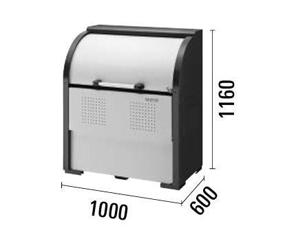 【楽天市場】ダイケン クリーンストッカー CKR-1006-2型 ゴミ収集庫 ゴミ箱 屋外 ゴミステーション：タックオンライン 楽天市場店