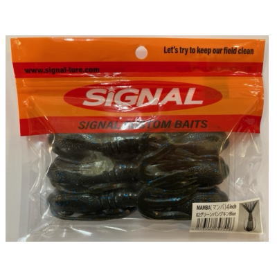 【楽天市場】シグナル マンバ 4インチ グリーンパンプキンブルー 02 【ネコポス配送可】 SIGNAL MAMBA：タックルアイランド