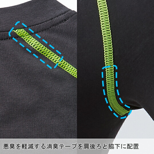 【楽天市場】作業服 HOOH 半袖クールコットンコンプレッション 187 メンズ 春夏用 作業着 インナー 接触冷感S- 8L：作業服・鳶服・安全靴のサンワーク