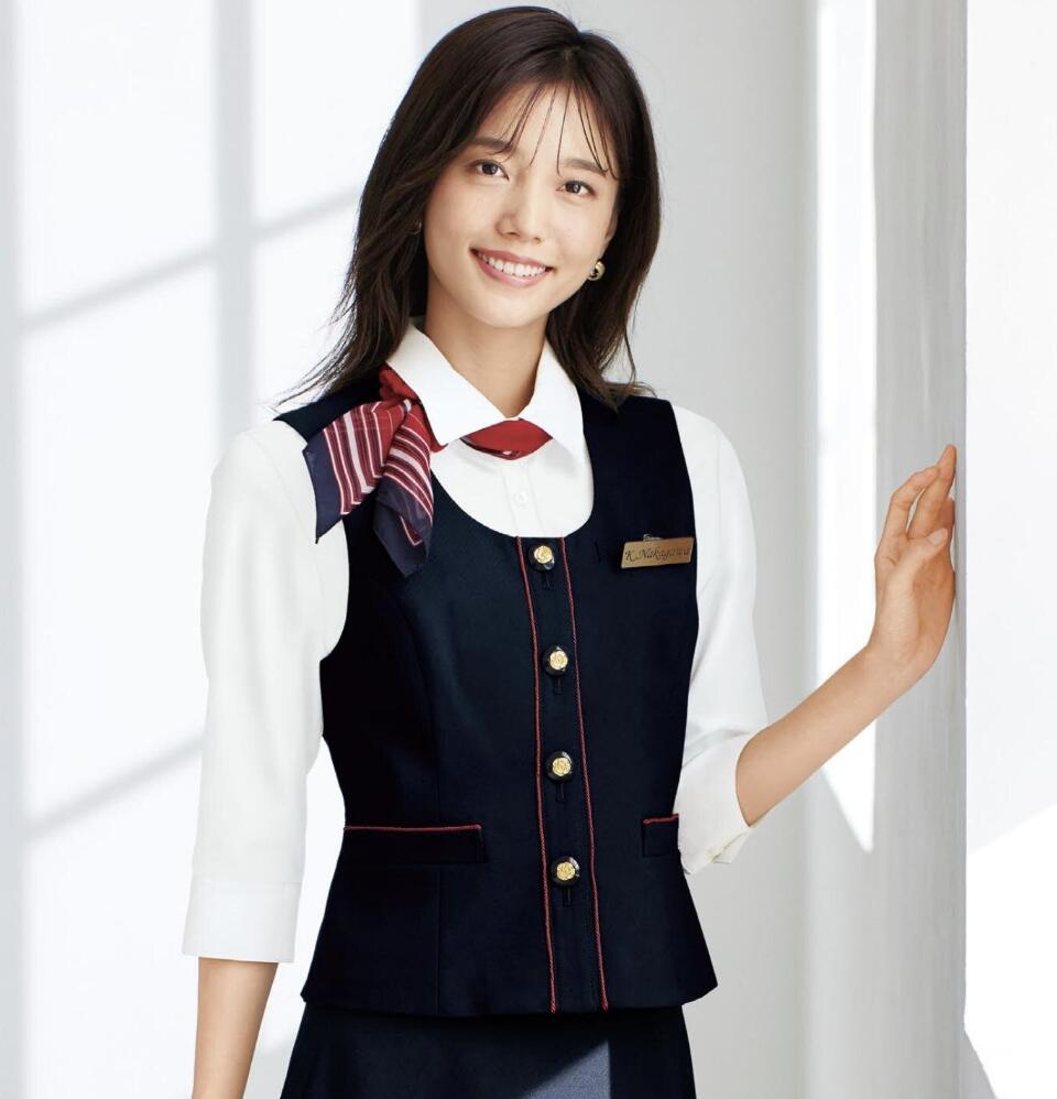 【楽天市場】アンジョア 七分袖シャツ 01095 制服 ユニフォーム 事務員 受付 通勤 オフィス 仕事服 大きいサイズ 接客 カウンター ...