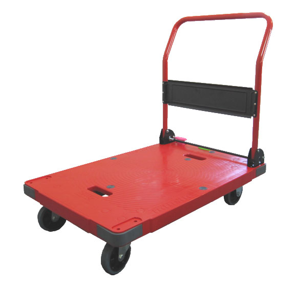 【楽天市場】台車 手押し台車 DSK-302B2（ハンドル固定/SPフットブレーキ） 耐荷重300kg/サイレントマスター ナンシン 運搬車 園芸 DIY 運搬 倉庫 工具 物流機器 キャリー ...